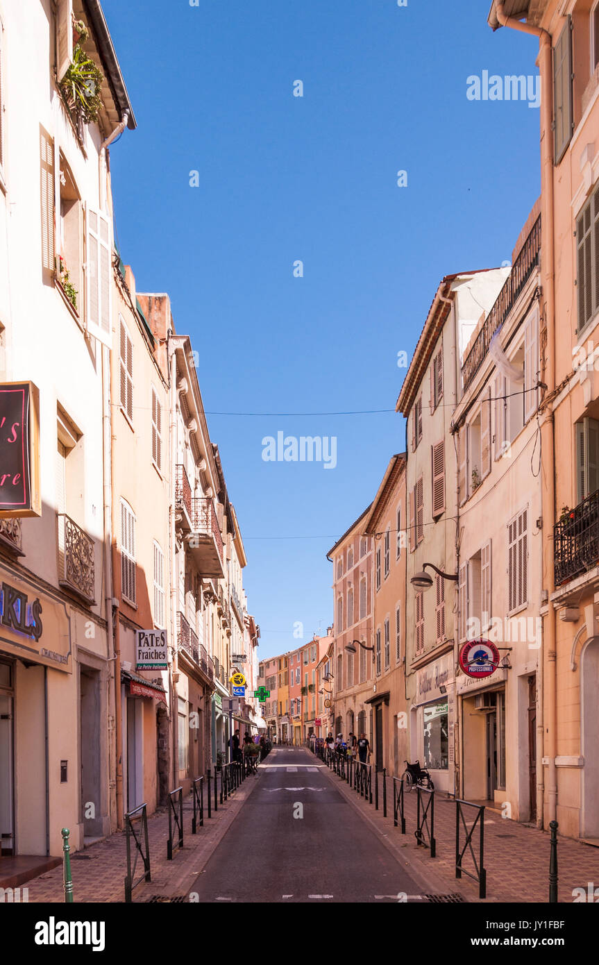 Street scene in Frejus, South France Stock Photo - Alamy