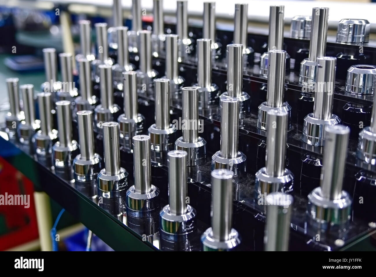 Tray with parts of atomizers for e-cigarettes Stock Photo - Alamy