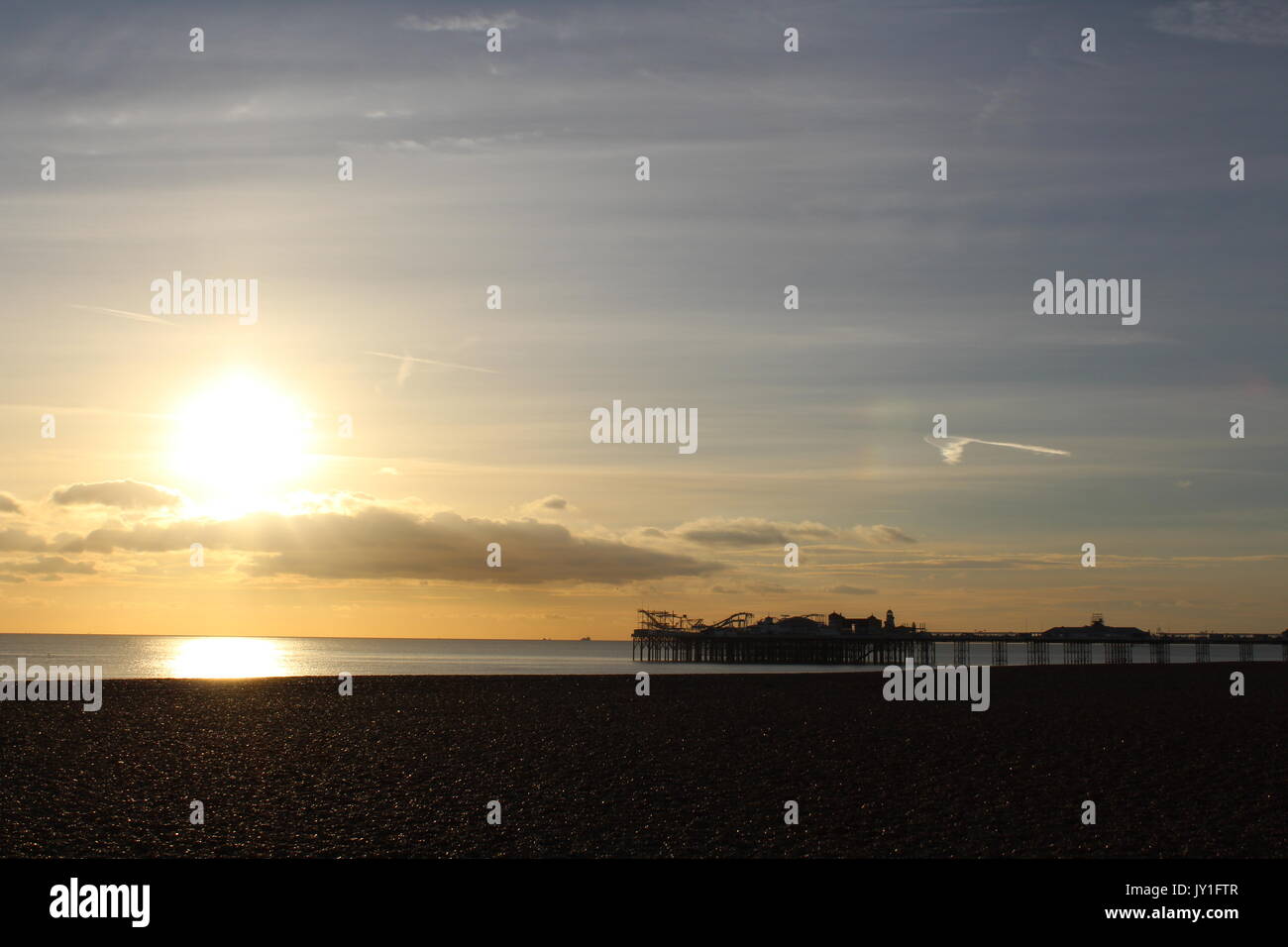 Bright sunset reflected on hi-res stock photography and images - Alamy