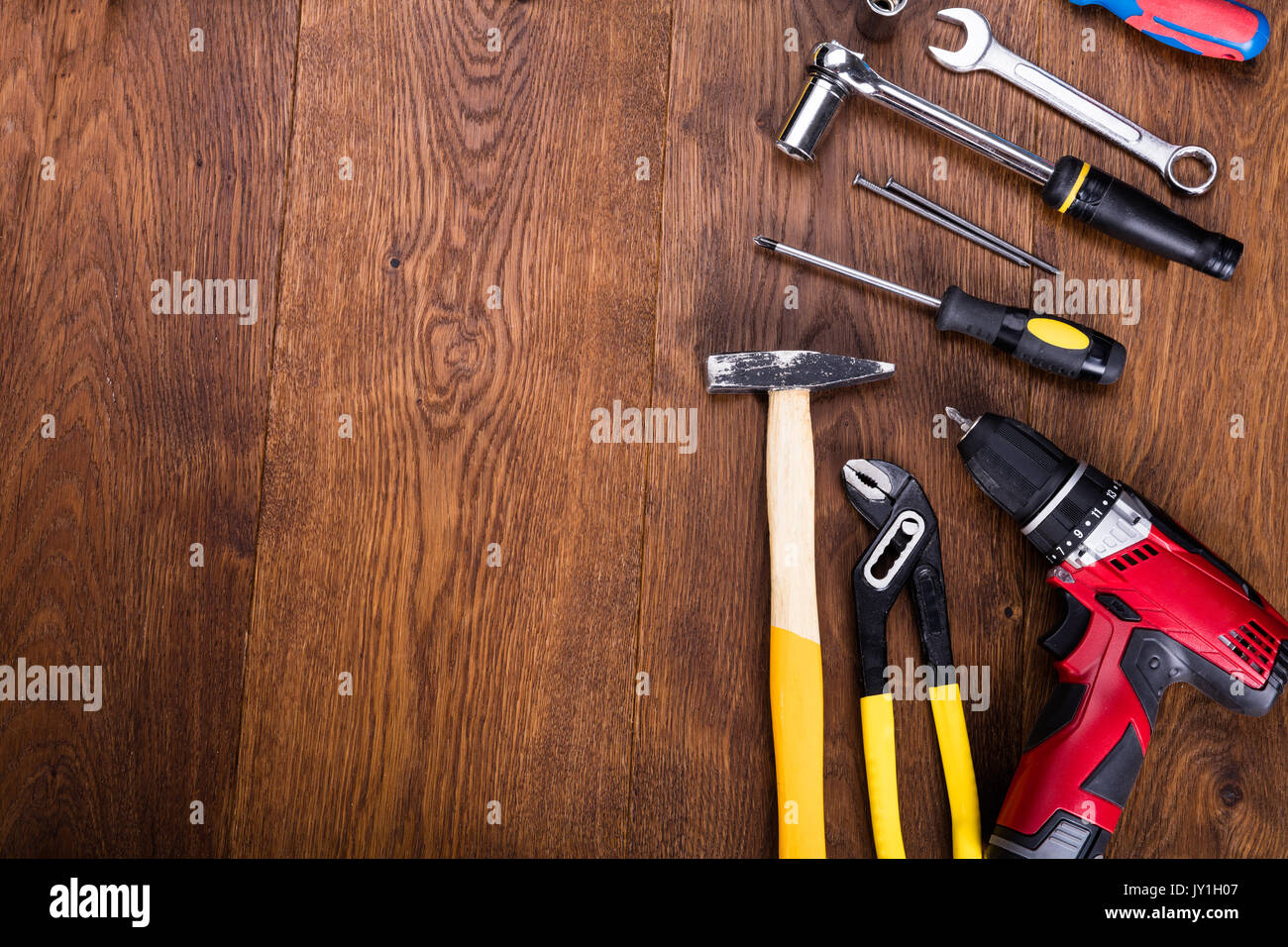 Construction desk screwdriver hi-res stock photography and images - Alamy