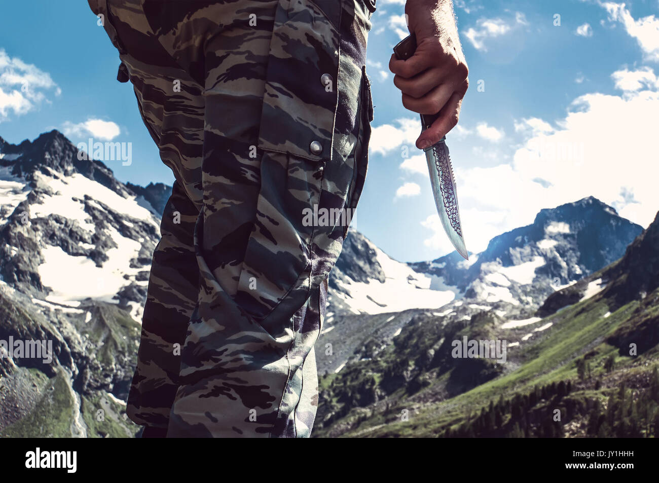 Commando knife hi-res stock photography and images - Alamy