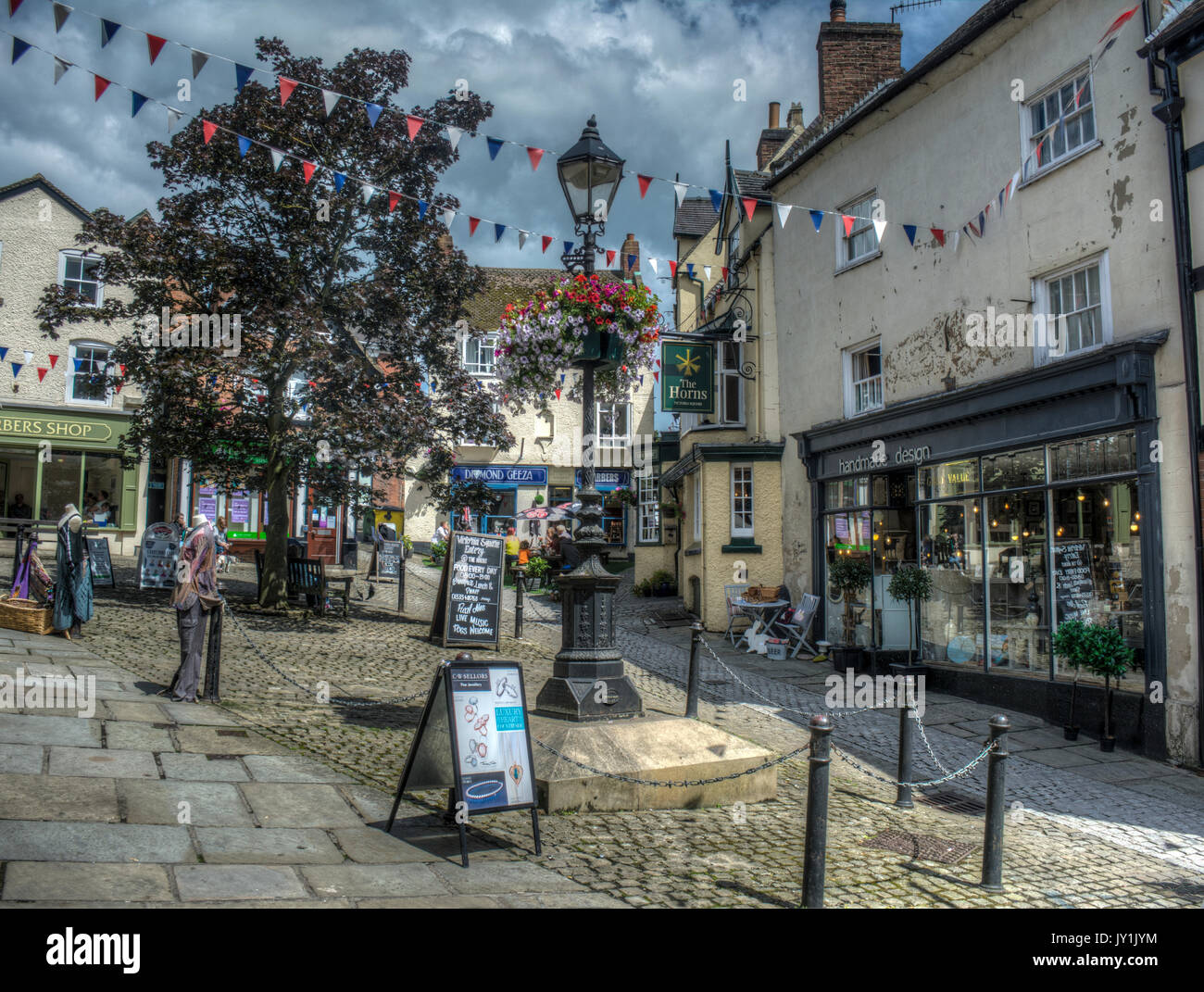 HDR image of Victoria Square in Ashbourne Derbyshire, England, UK ...