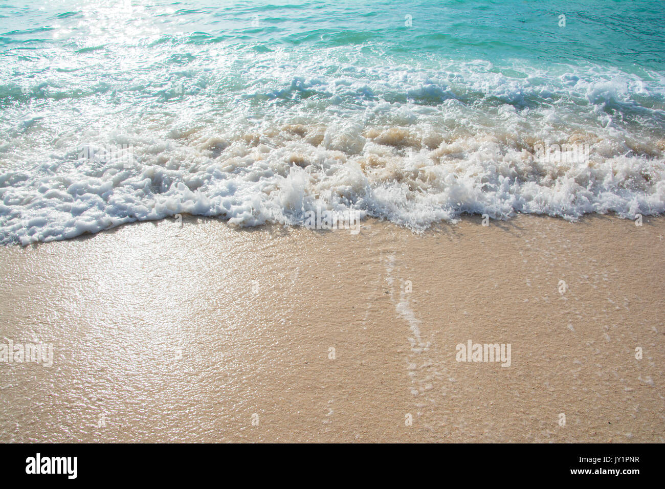 beautiful wave of ocean on the beach Stock Photo - Alamy