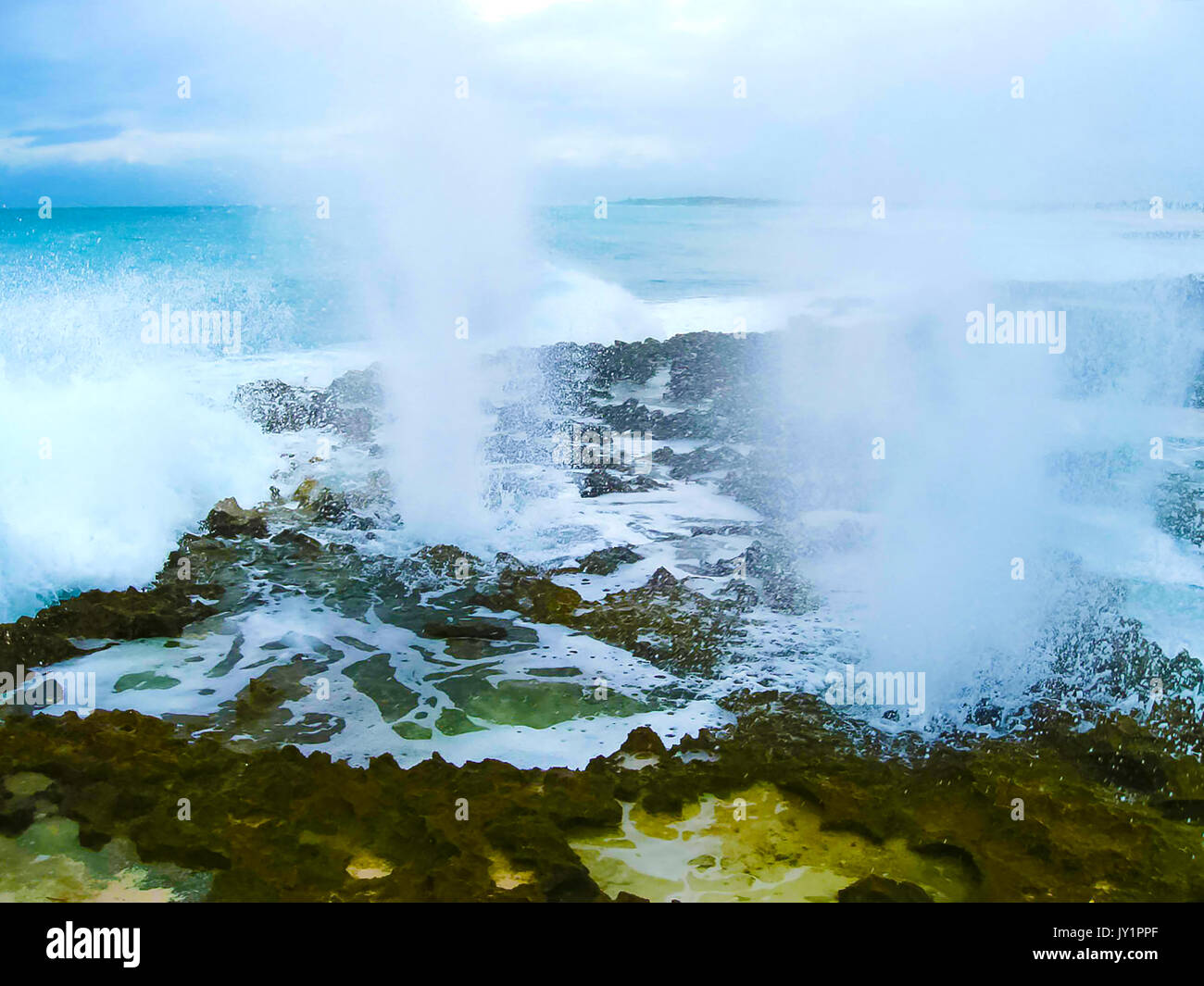 mexican beach ocean cozumel island Stock Photo - Alamy
