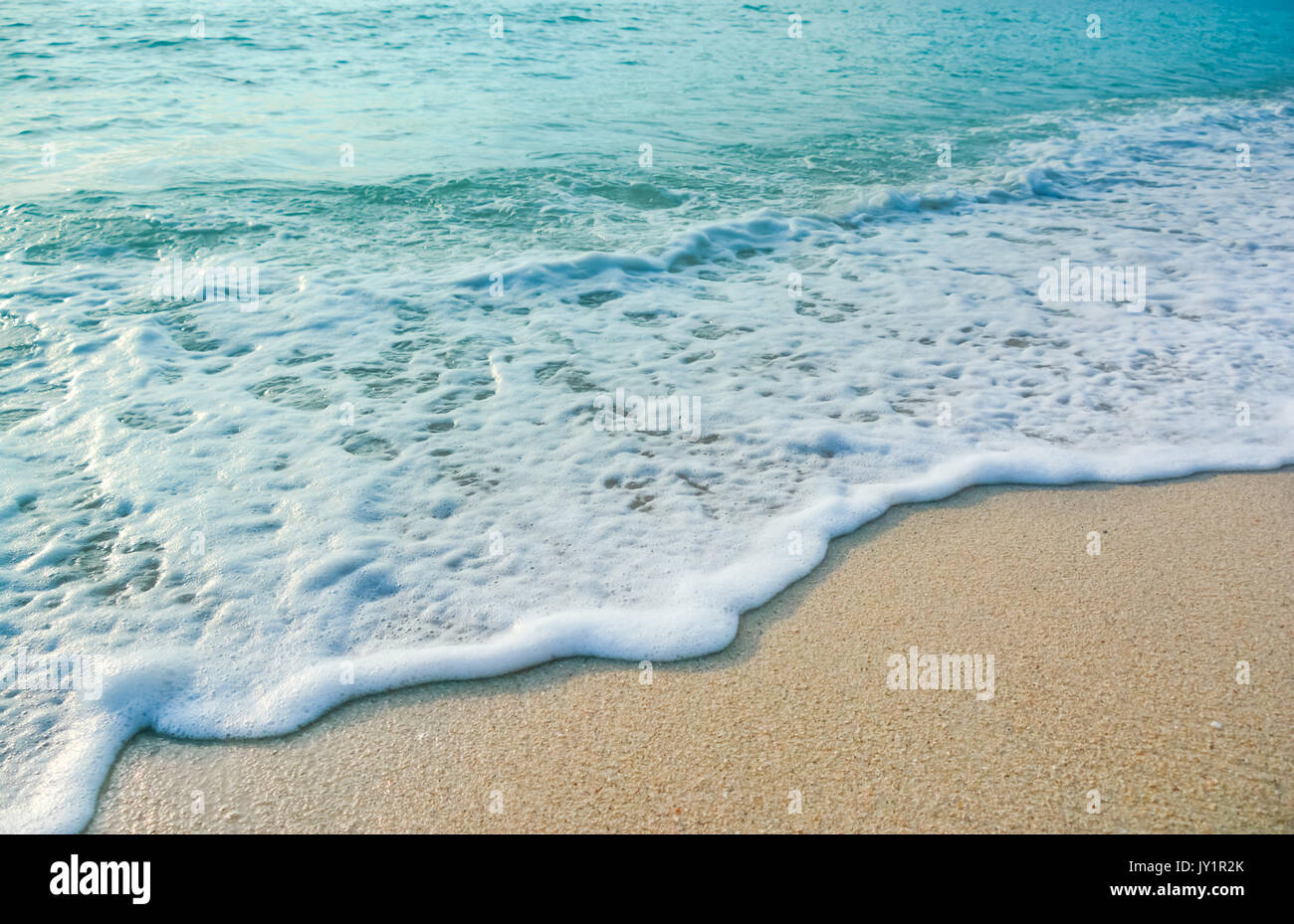 beautiful wave of ocean on the beach Stock Photo - Alamy