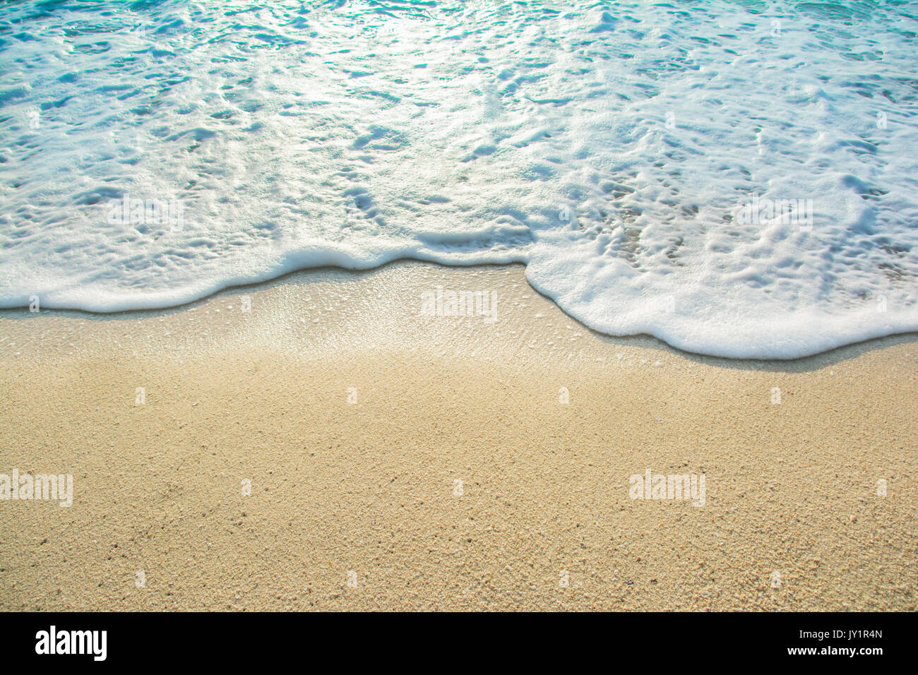 beautiful wave of ocean on the beach Stock Photo - Alamy