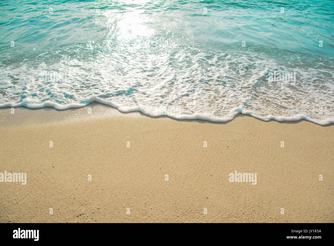 beautiful wave of ocean on the beach Stock Photo - Alamy