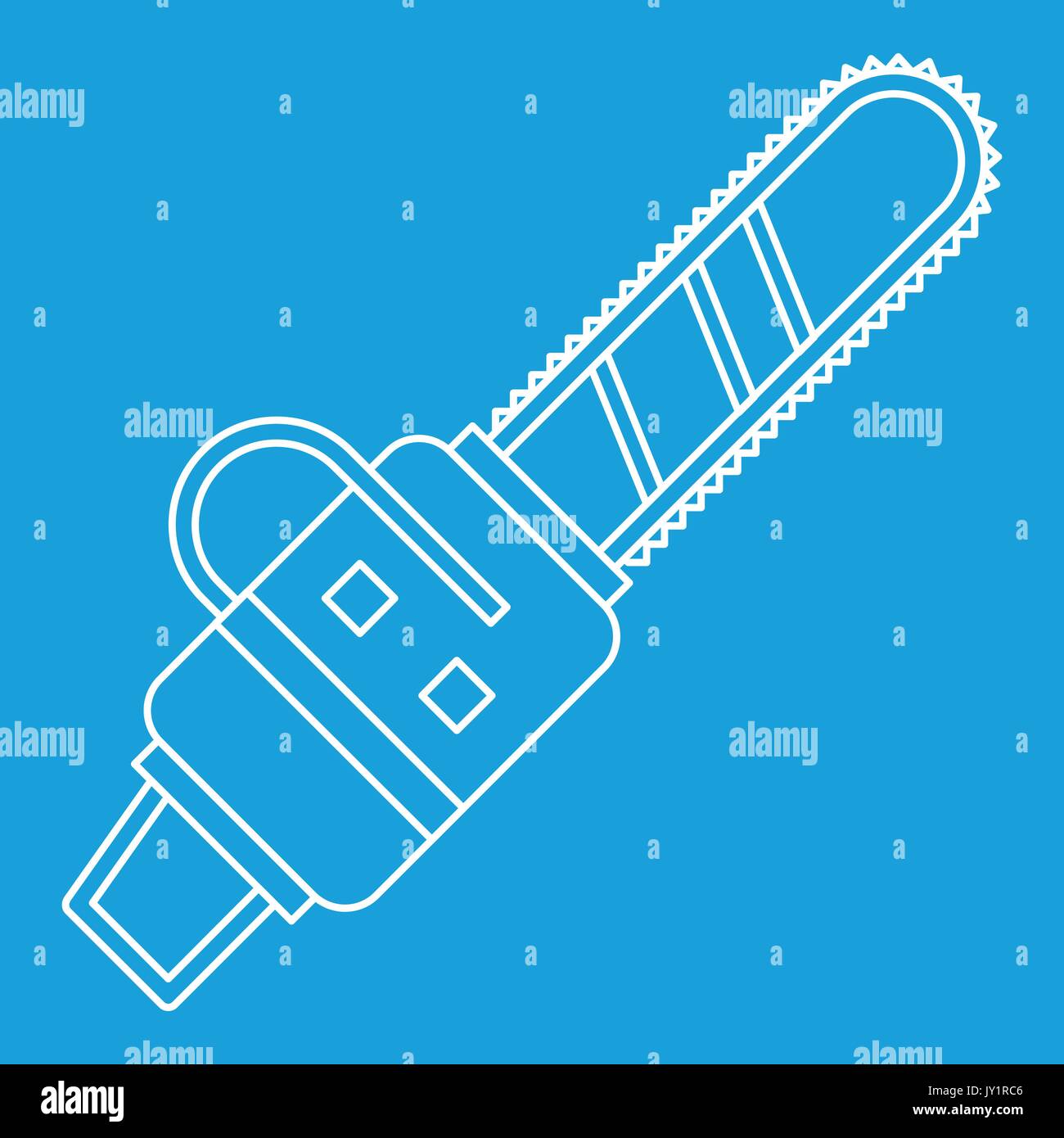 Chainsaw icon, outline style Stock Vector Image & Art - Alamy