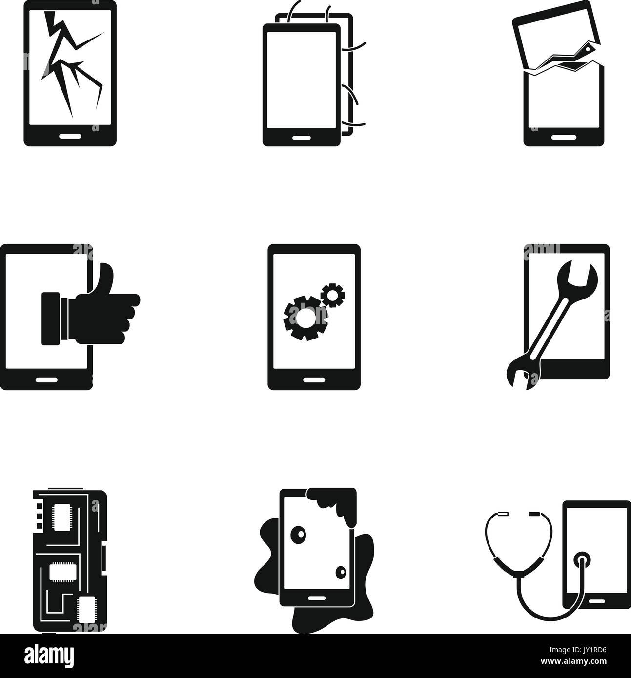 Fixing phones Stock Vector Images - Alamy