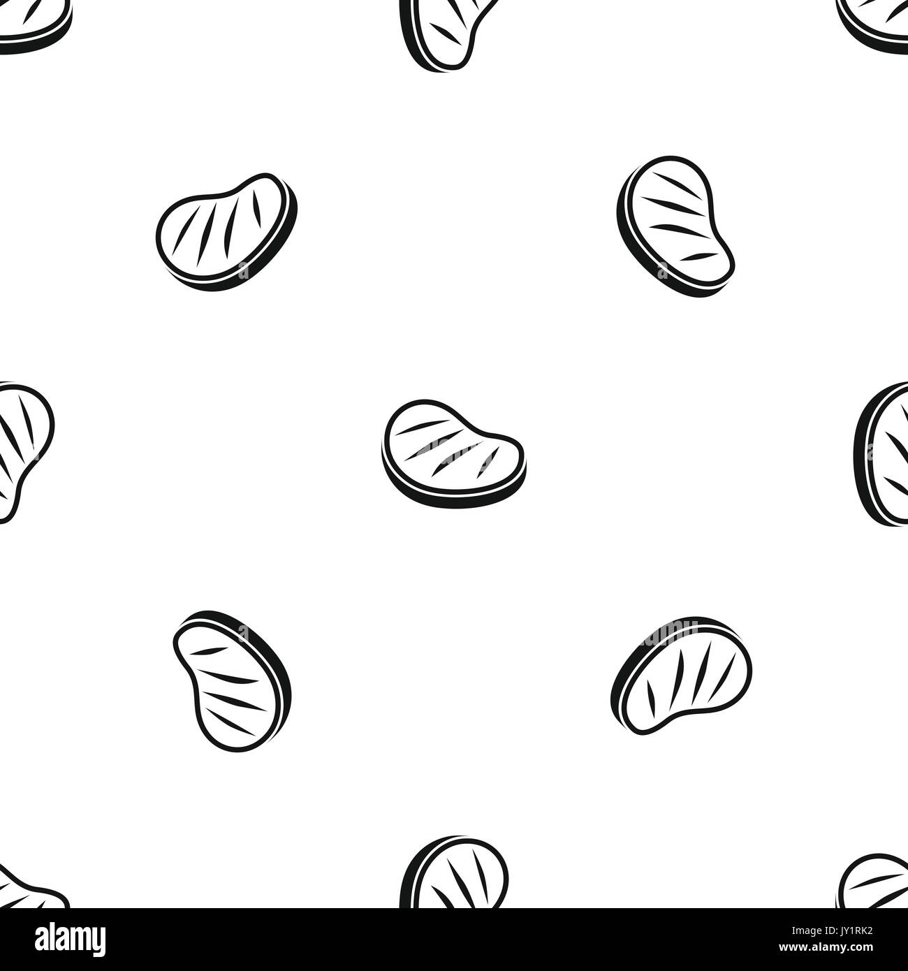 Beef steak pattern seamless black Stock Vector Image & Art - Alamy