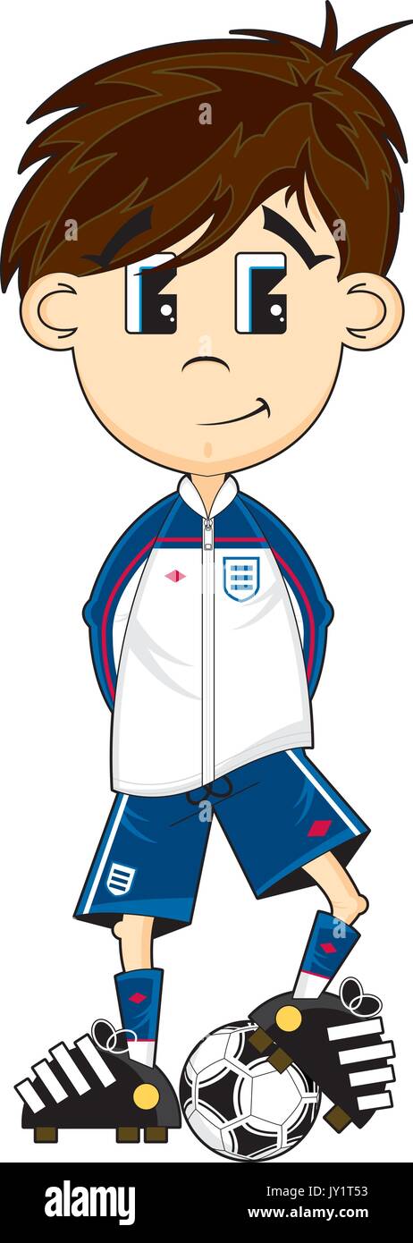 Cute Cartoon Soccer Football Player Stock Vector Image & Art - Alamy