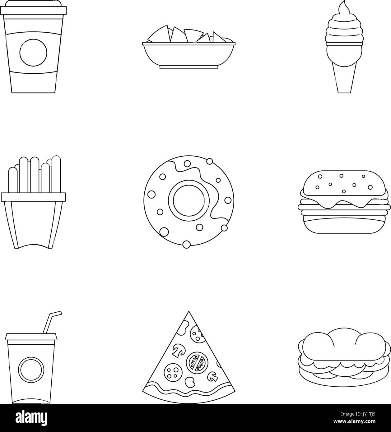 Snacks icon set, outline style Stock Vector Image & Art - Alamy Snacks icon set, outline style Stock Vector Image & Art - Alamy