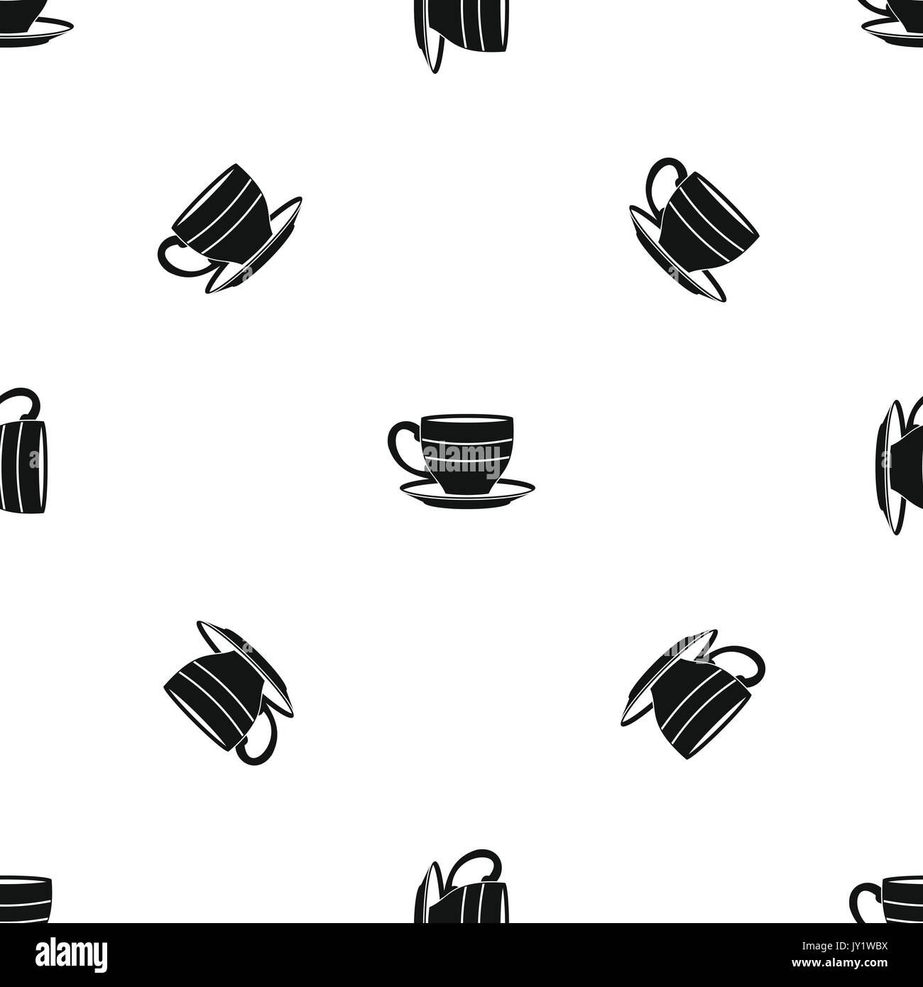 Cup pattern seamless black Stock Vector Image & Art - Alamy