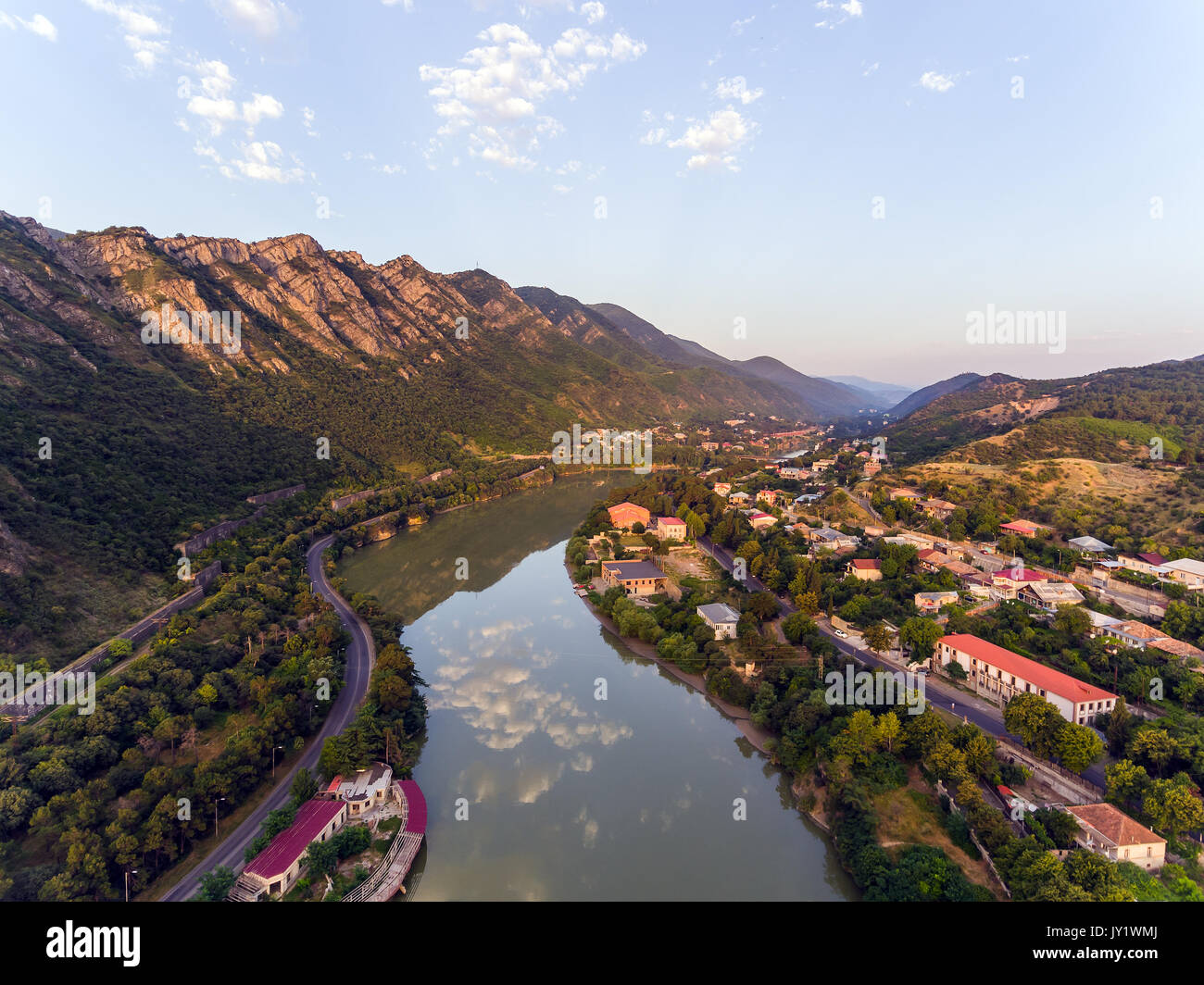 Aerial view of Mtskheta, Georgia Stock Photo - Alamy