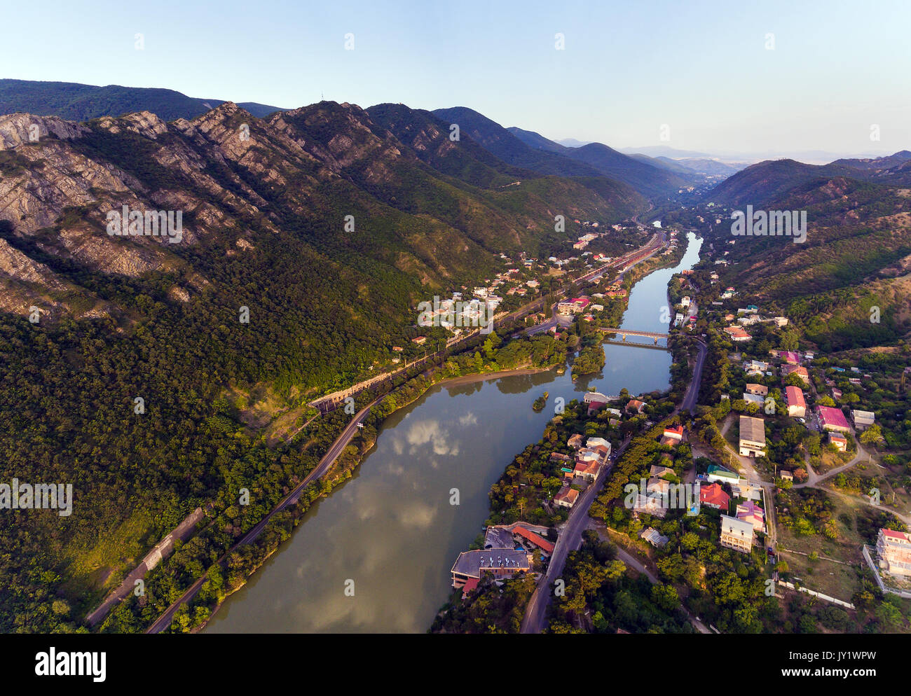 Aerial view of Mtskheta, Georgia Stock Photo - Alamy