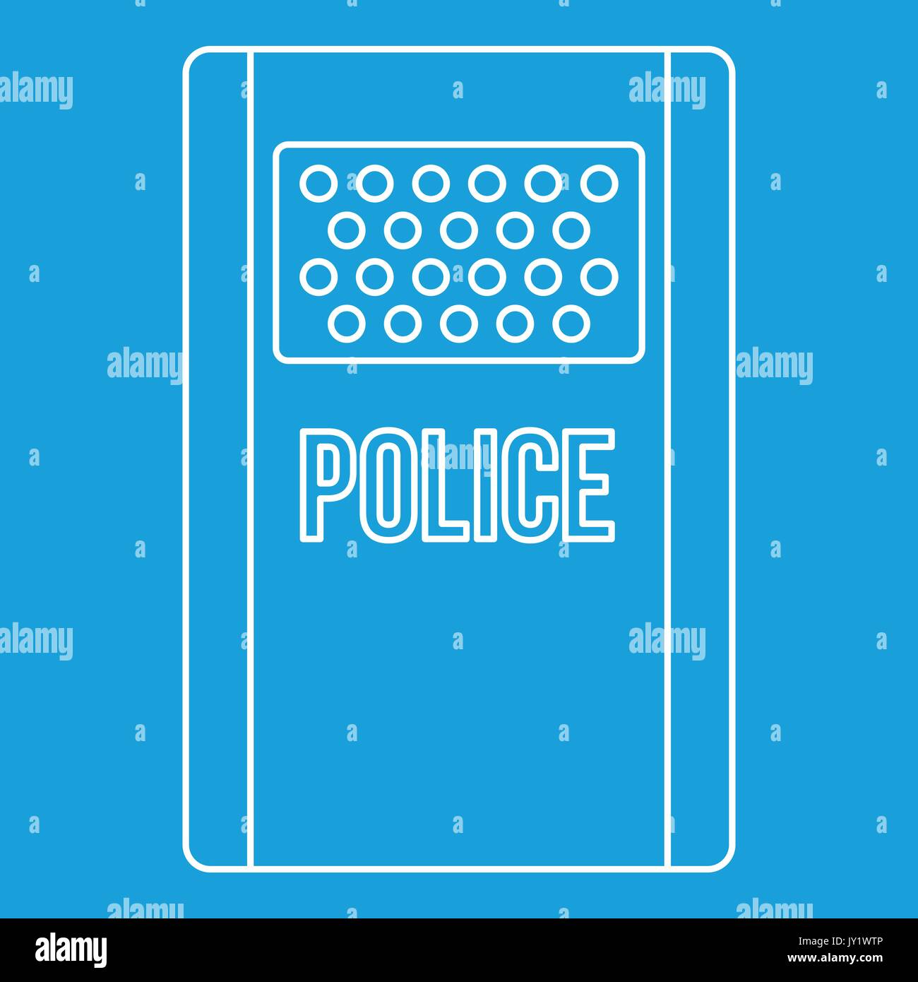 Police icon, outline style Stock Vector Image & Art - Alamy
