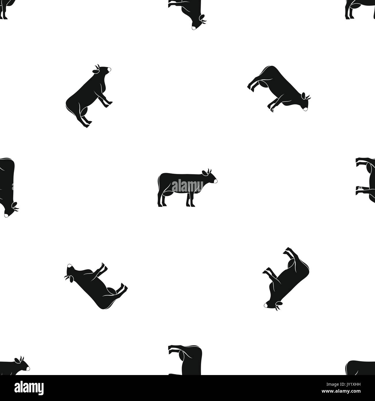 Cow pattern seamless black Stock Vector Image & Art - Alamy