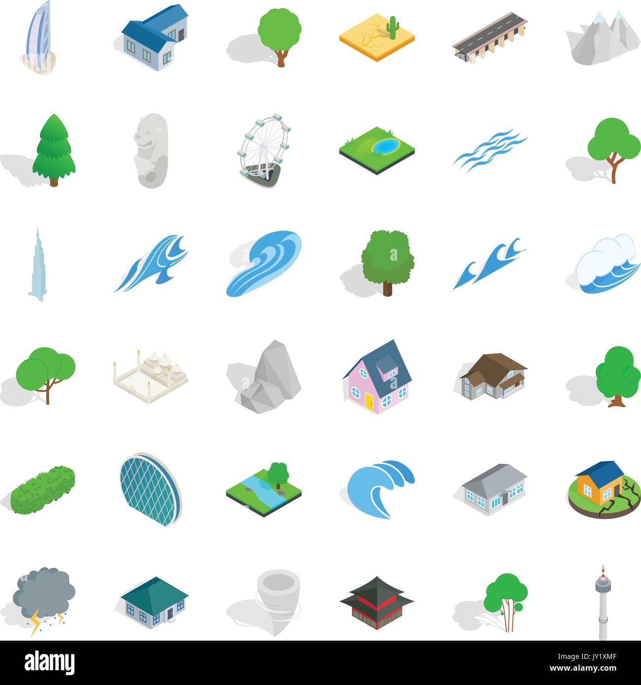 Ground grass city Cut Out Stock Images & Pictures - Alamy