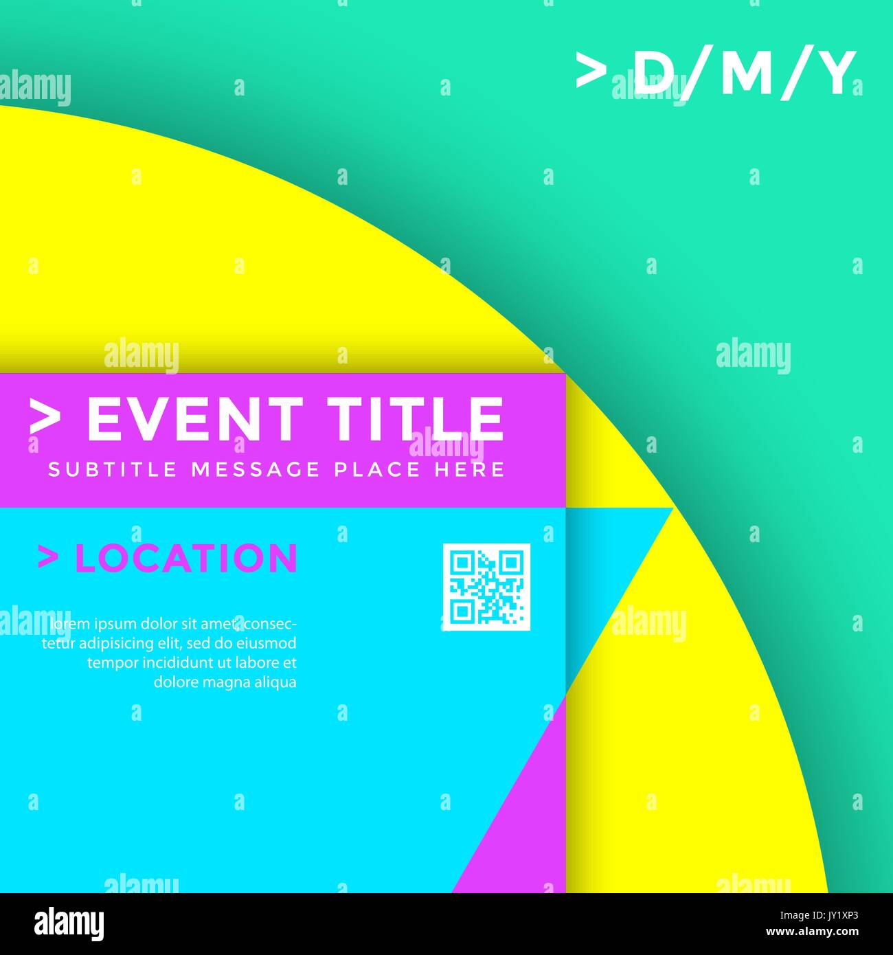 vector vibrant color abstract poster template minimal style design ...