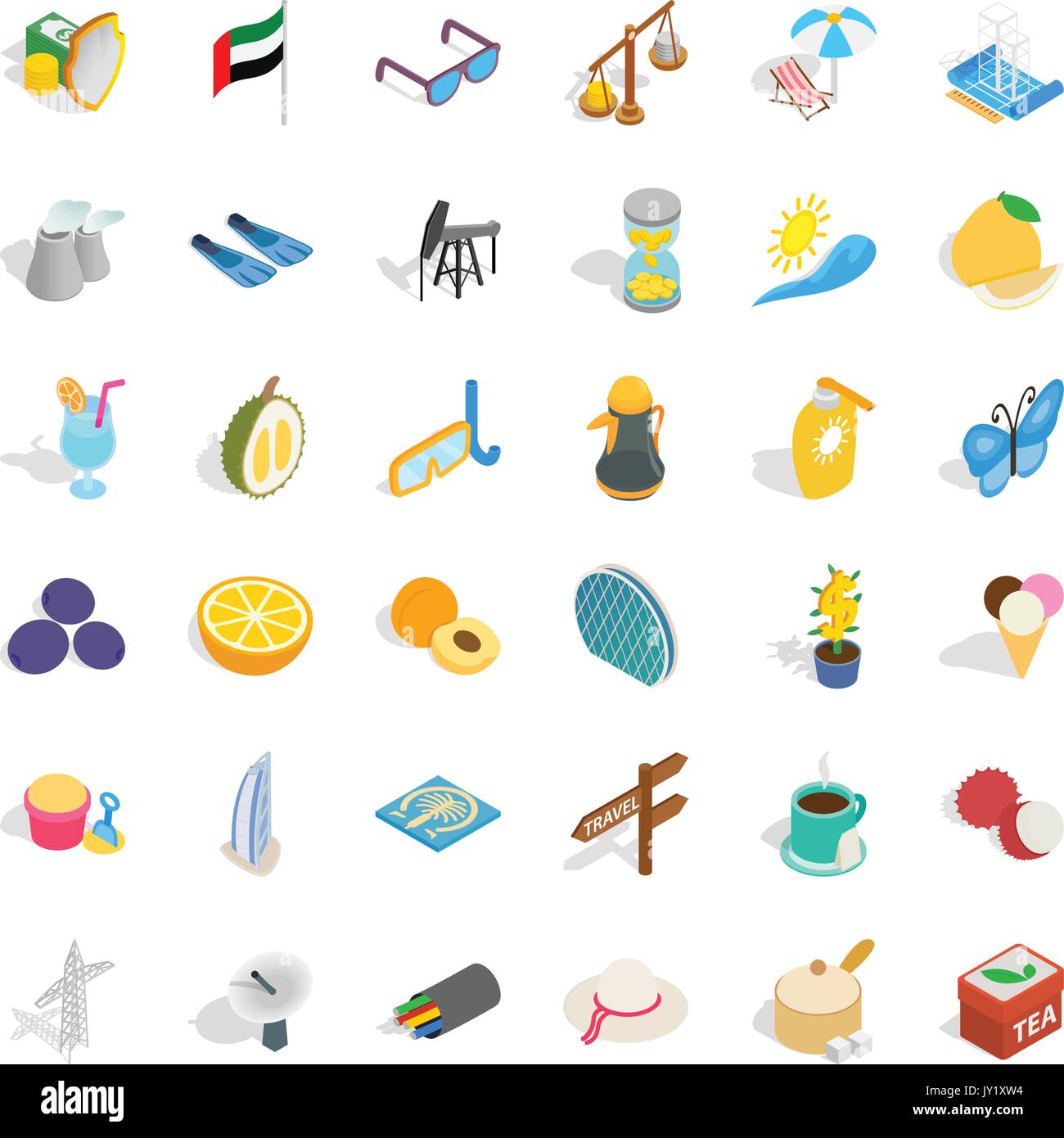 Beach uae swimming Stock Vector Images - Alamy