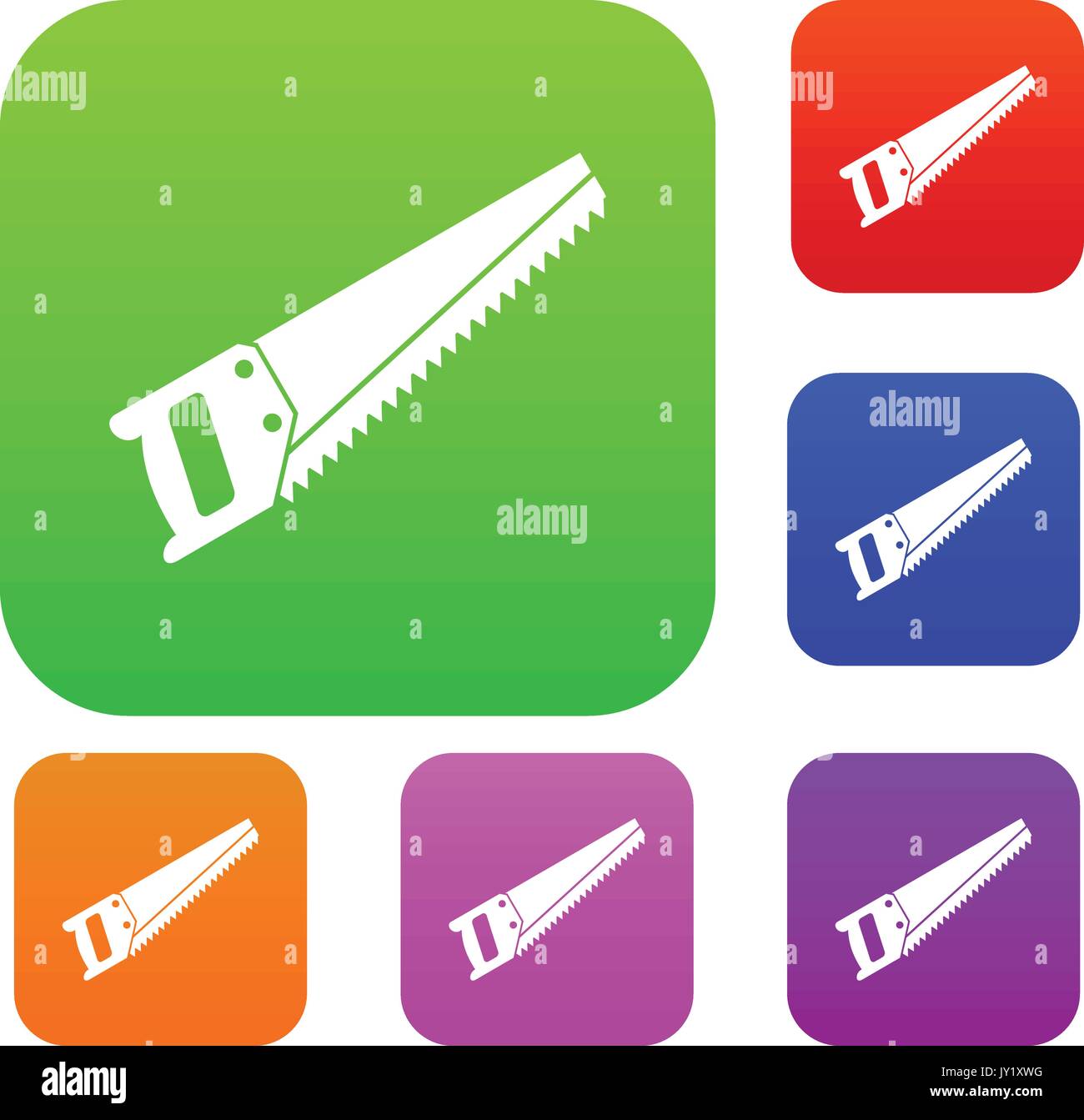 Saw set collection Stock Vector Image & Art - Alamy