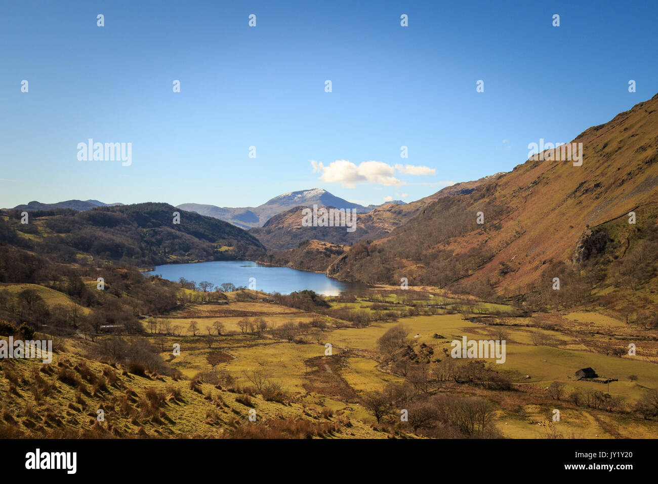 The beautiful landscape of Snowdonia national park, Wales Stock Photo ...
