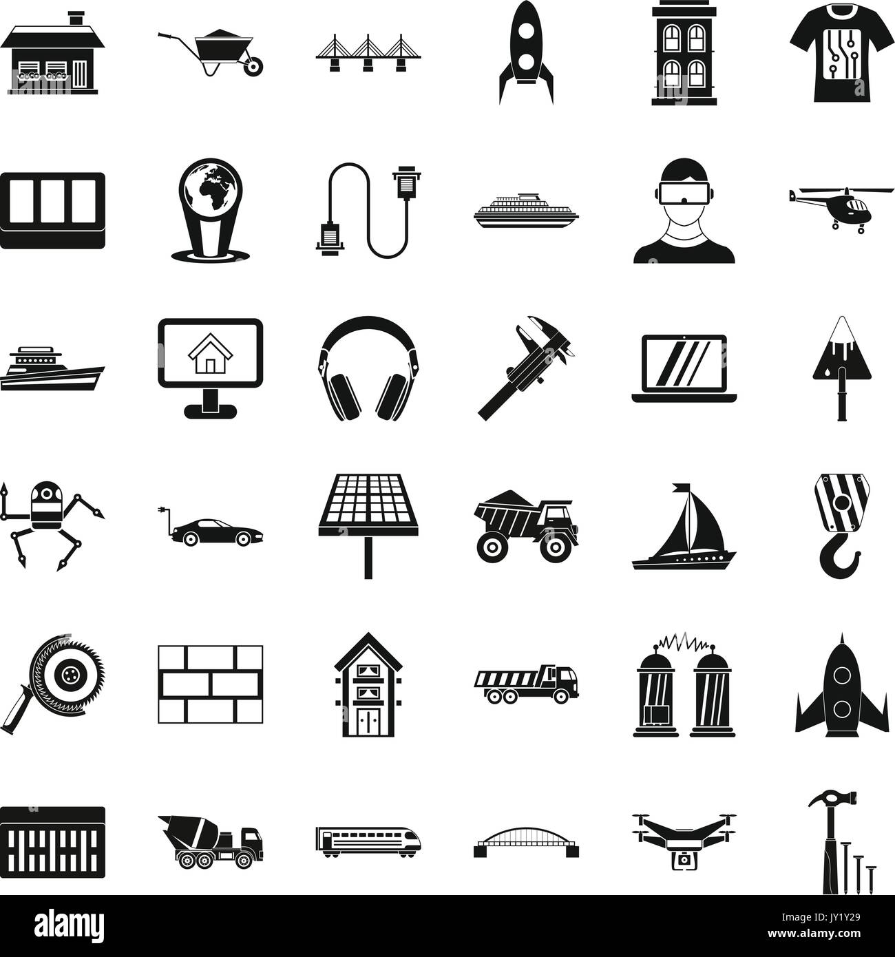 Useful engineering icons set, simple style Stock Vector Image & Art - Alamy
