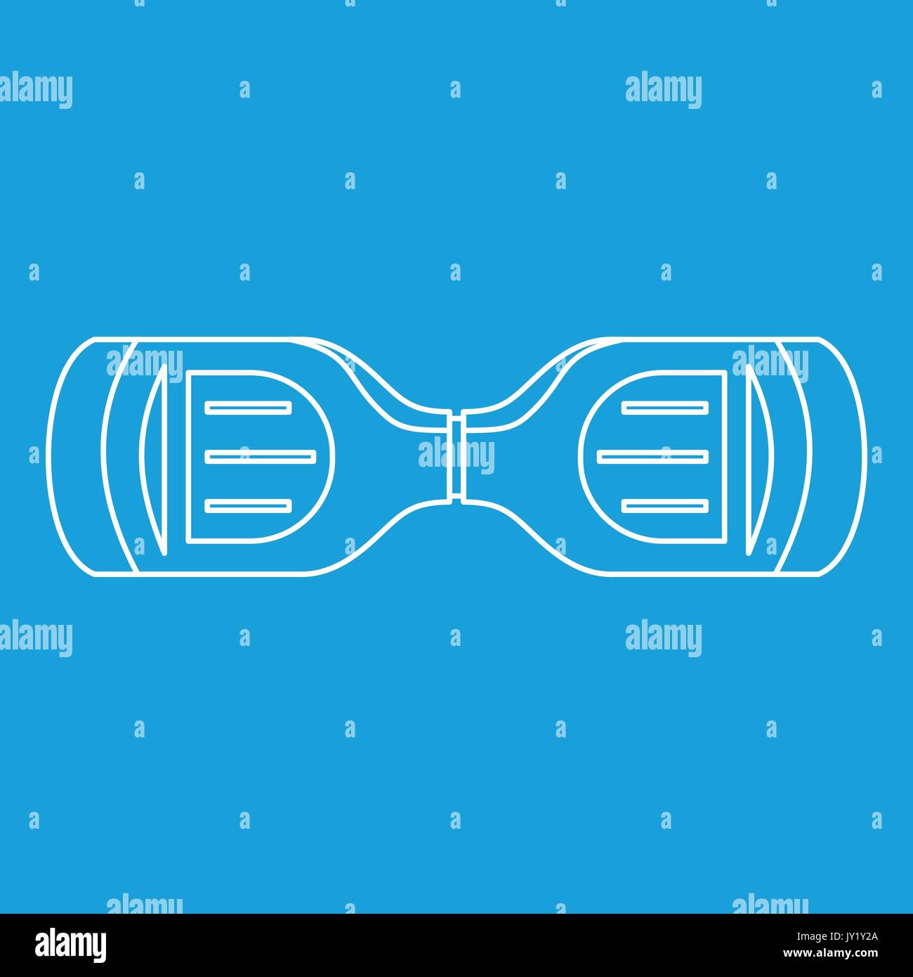 Hoverboard top view icon, outline style Stock Vector Image & Art - Alamy