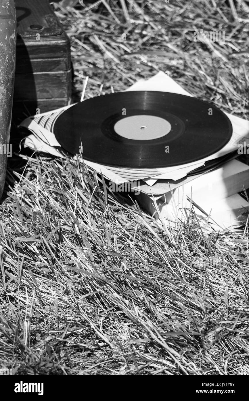 Old vinyl record Stock Photo - Alamy