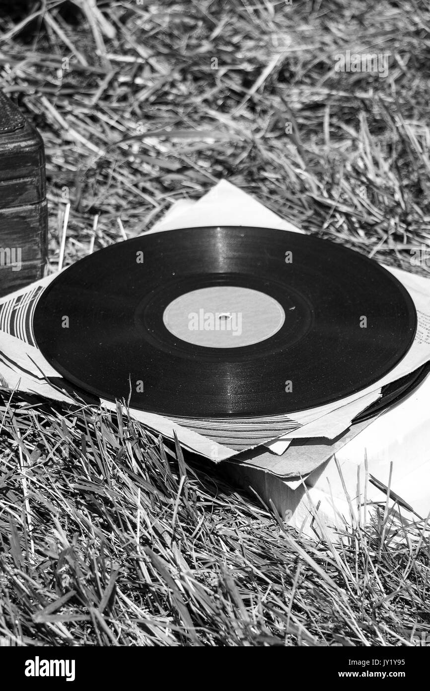 Old vinyl record Stock Photo - Alamy