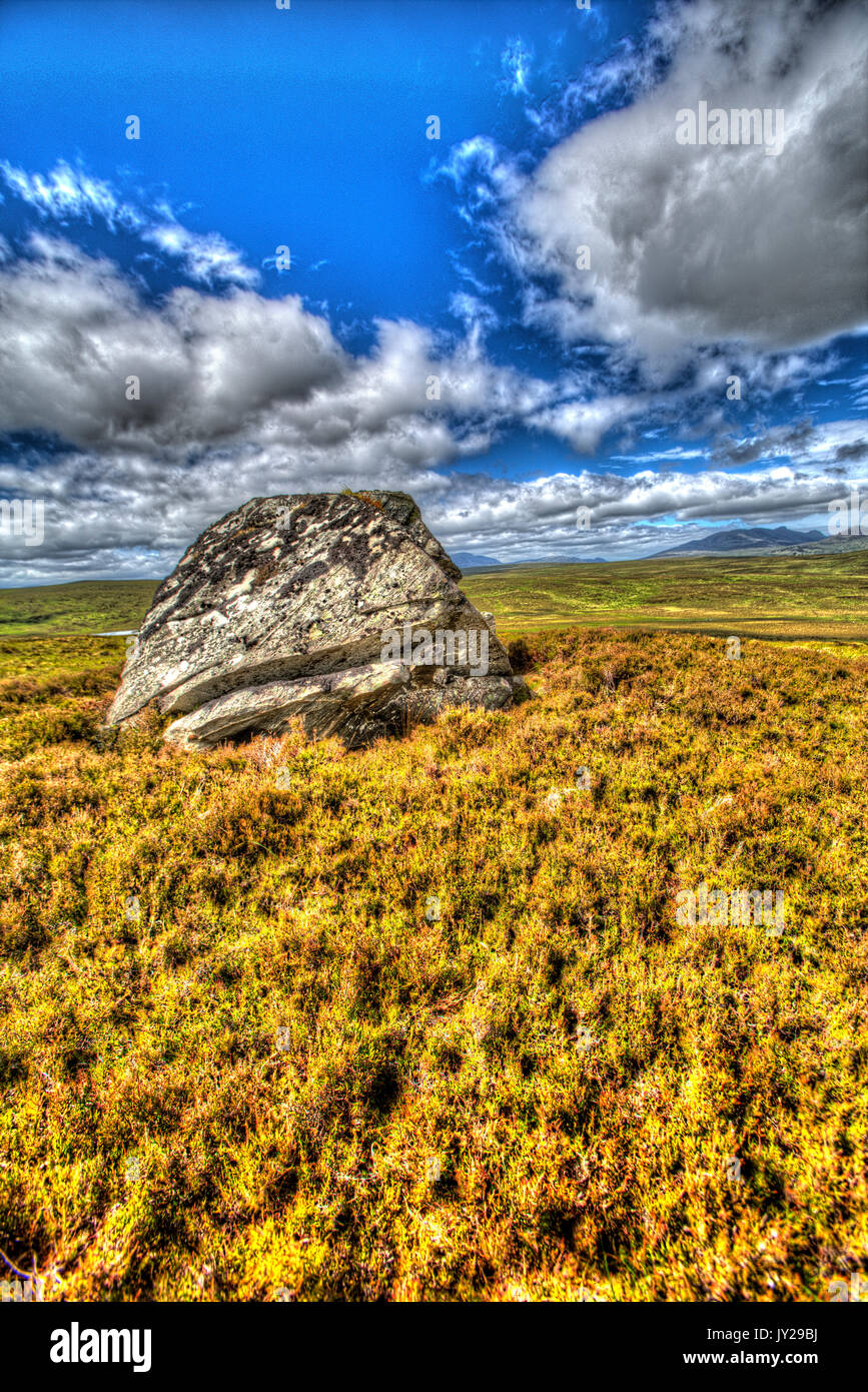 Area of Altnaharra, Scotland. Picturesque view looking north from the ...