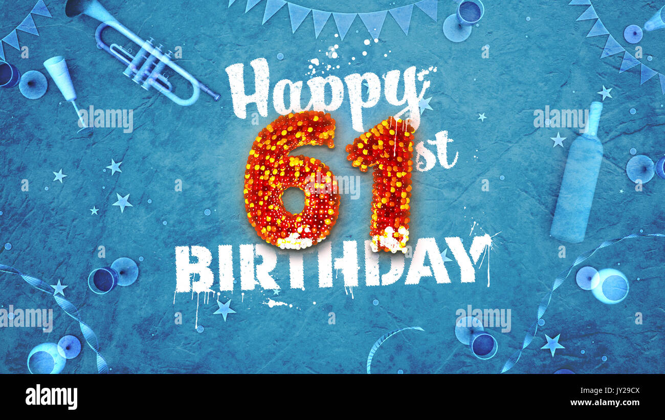 61st happy anniversary hi-res stock photography and images - Alamy