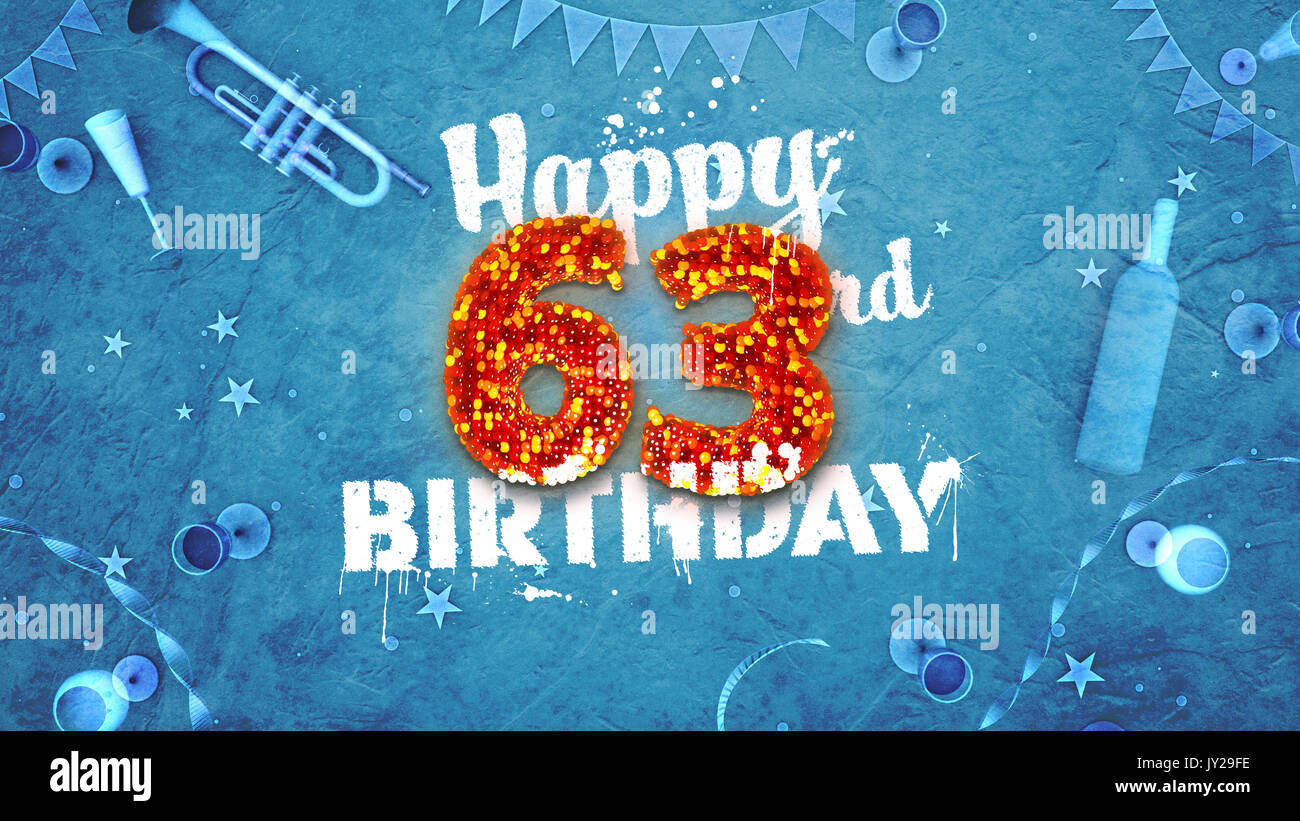 63rd happy birthday hi-res stock photography and images - Alamy