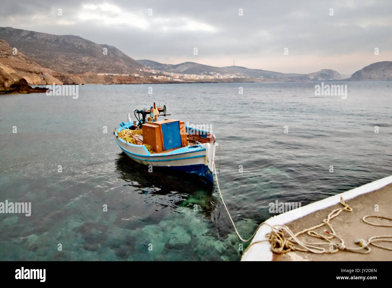 Greece, Aegean Islands, Karpathos island, Finiki harbor Stock Photo - Alamy