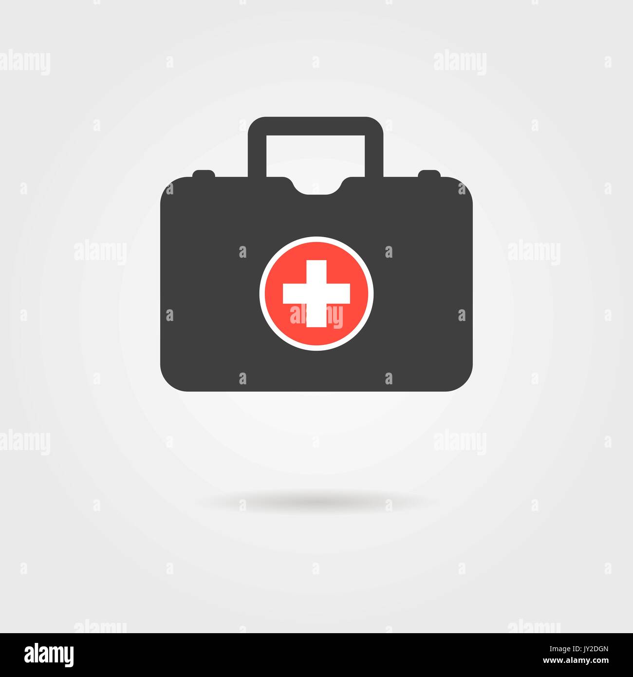 Black case with red symbol Stock Vector Images - Alamy