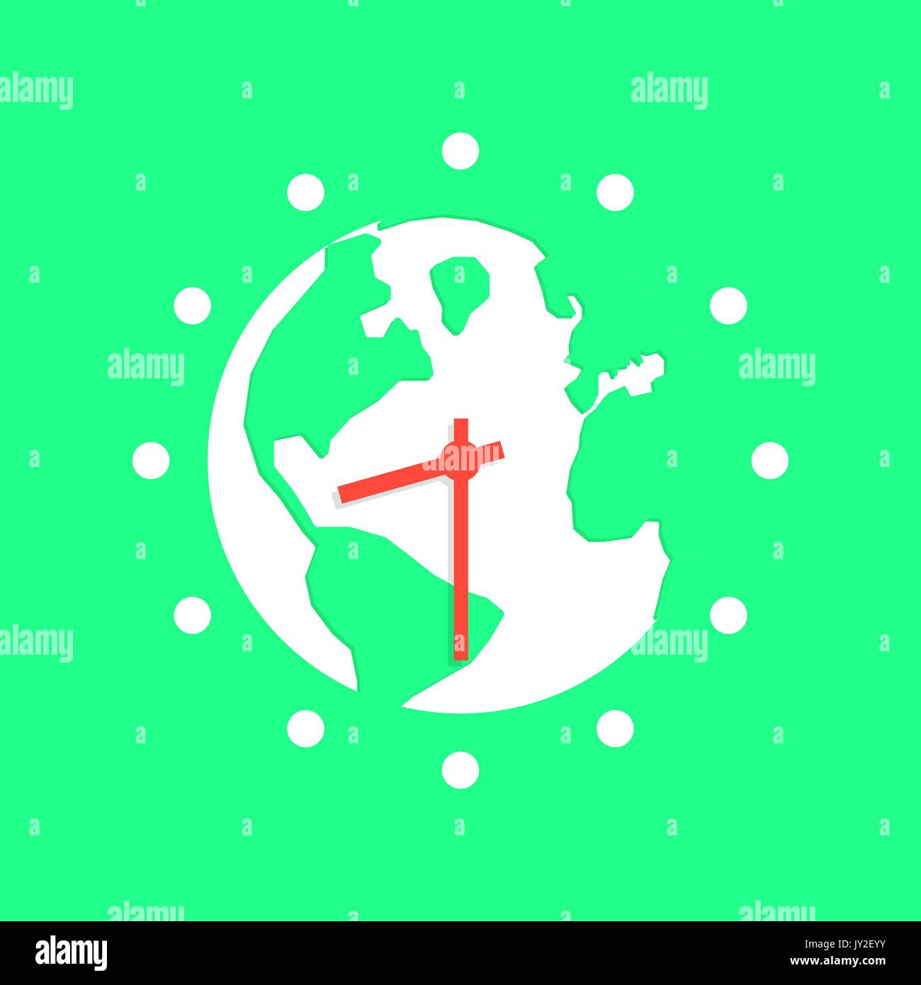 Earth hour green planet Stock Vector Images - Alamy