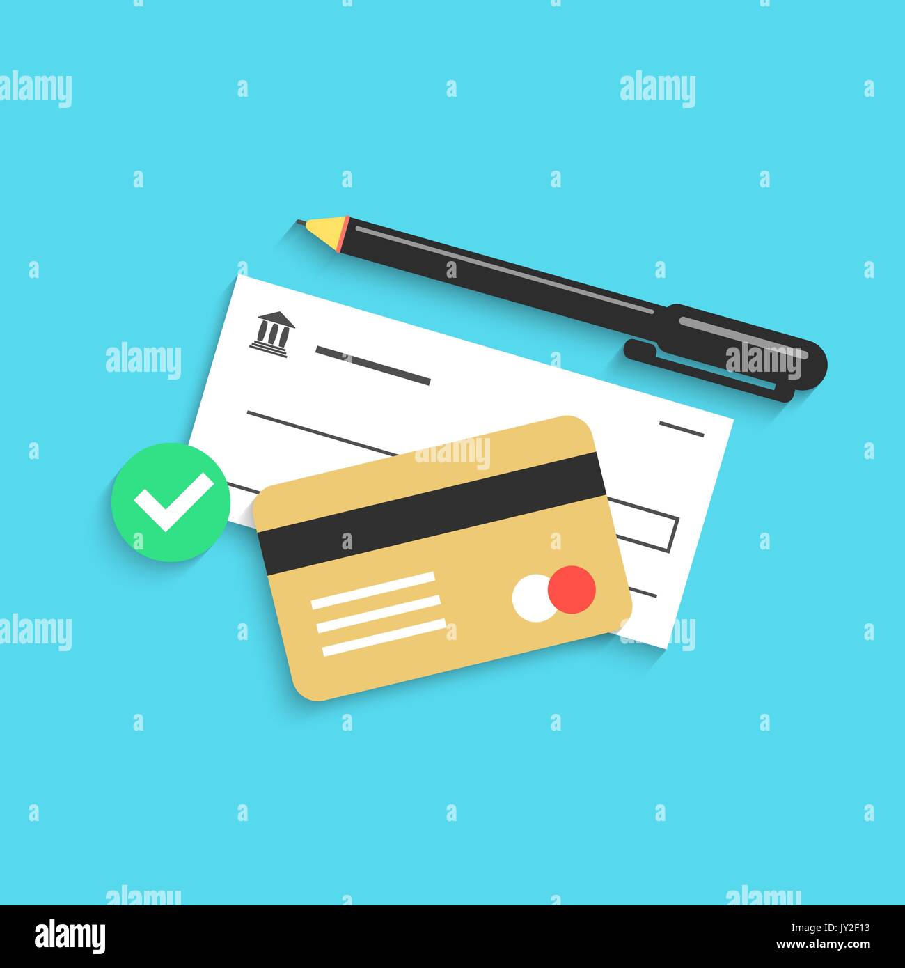 Visa check card Stock Vector Images - Alamy