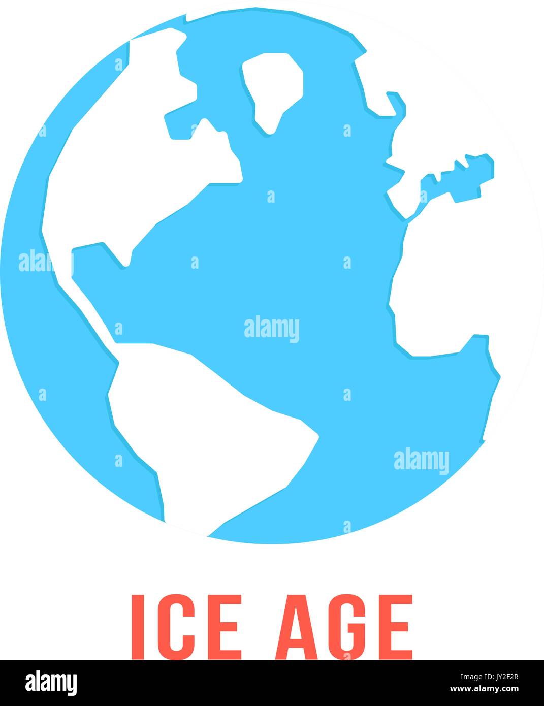 Ice age map of earth hi-res stock photography and images - Alamy