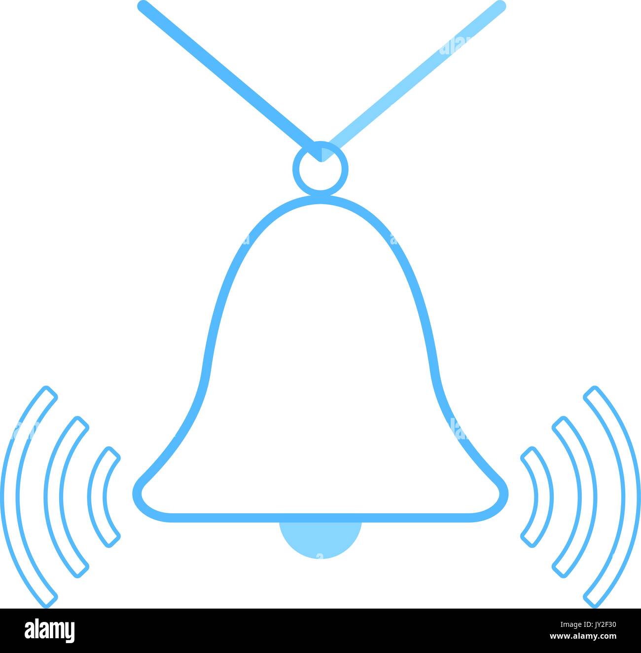 outline blue bell icon Stock Vector Image & Art - Alamy