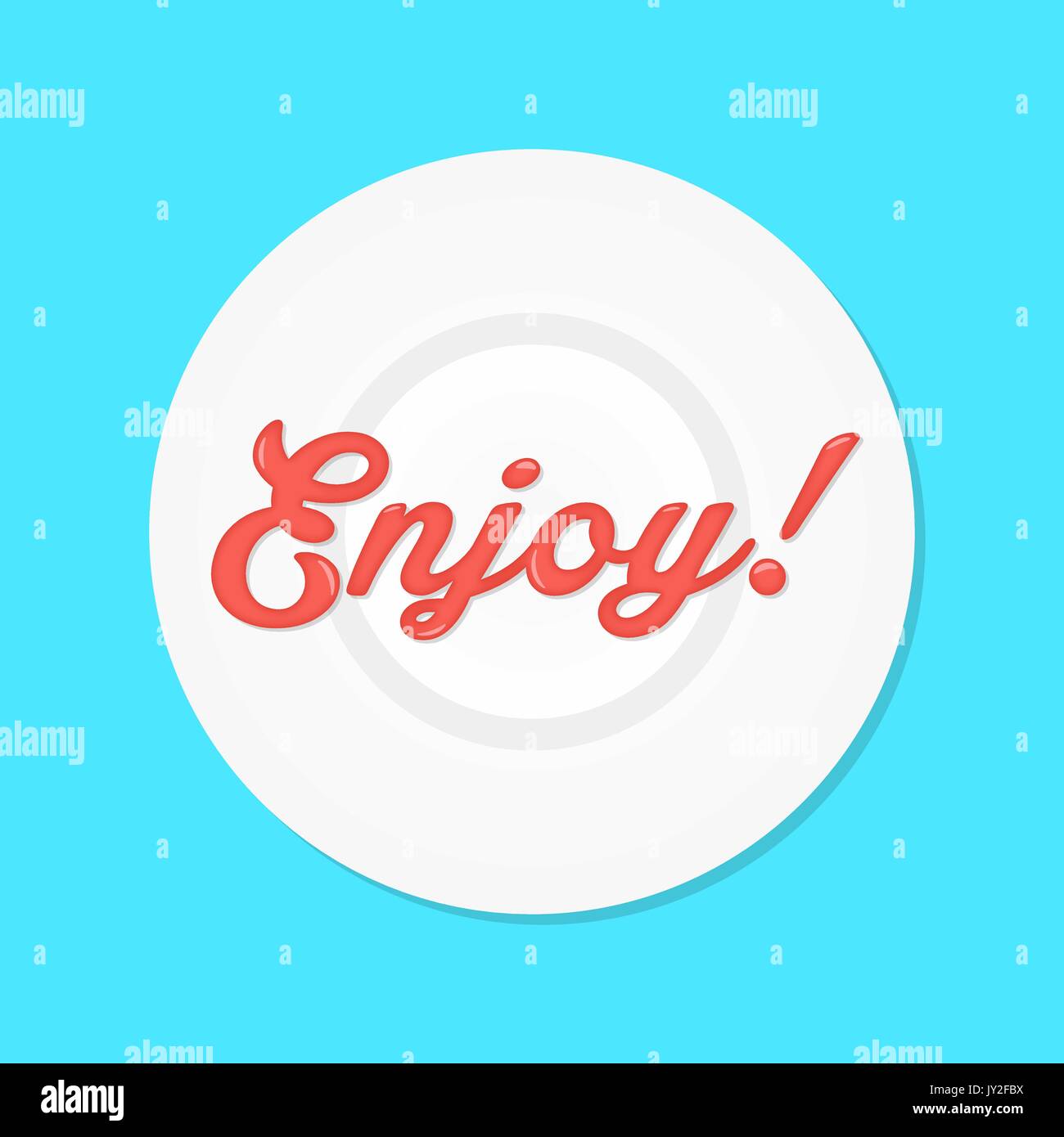 Tomato sauce on plate white background Stock Vector Images - Alamy