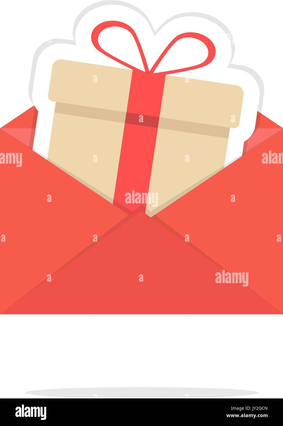 Receive gift icon isolated Stock Vector Images - Alamy