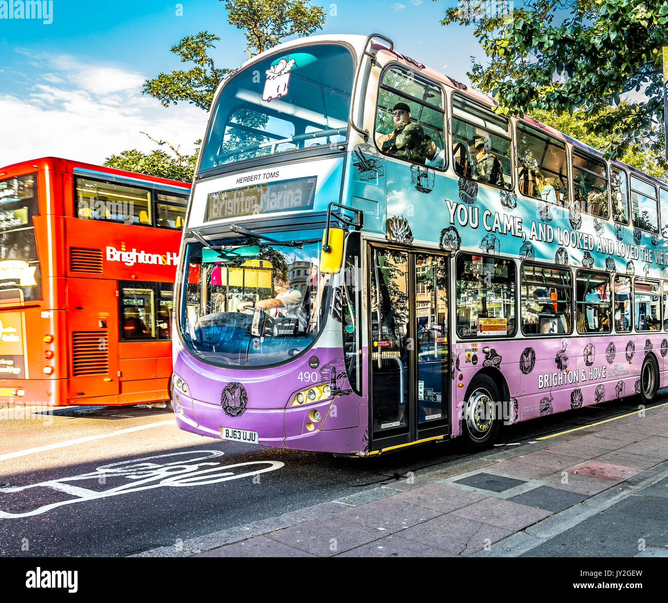 Brighton buses hi-res stock photography and images - Alamy