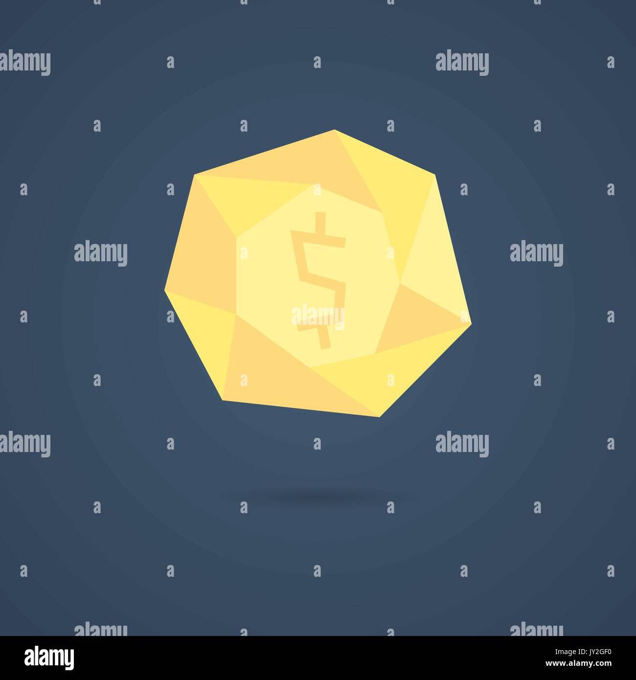Low poly dollar sign Stock Vector Images - Alamy