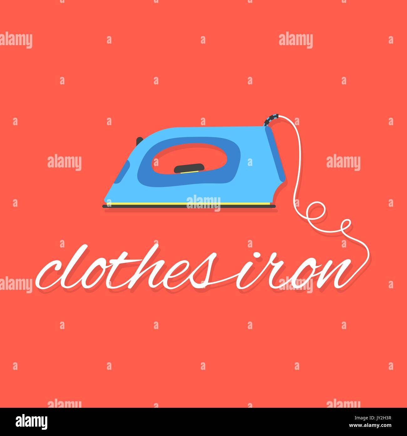 Electric iron clothes board Stock Vector Images - Alamy