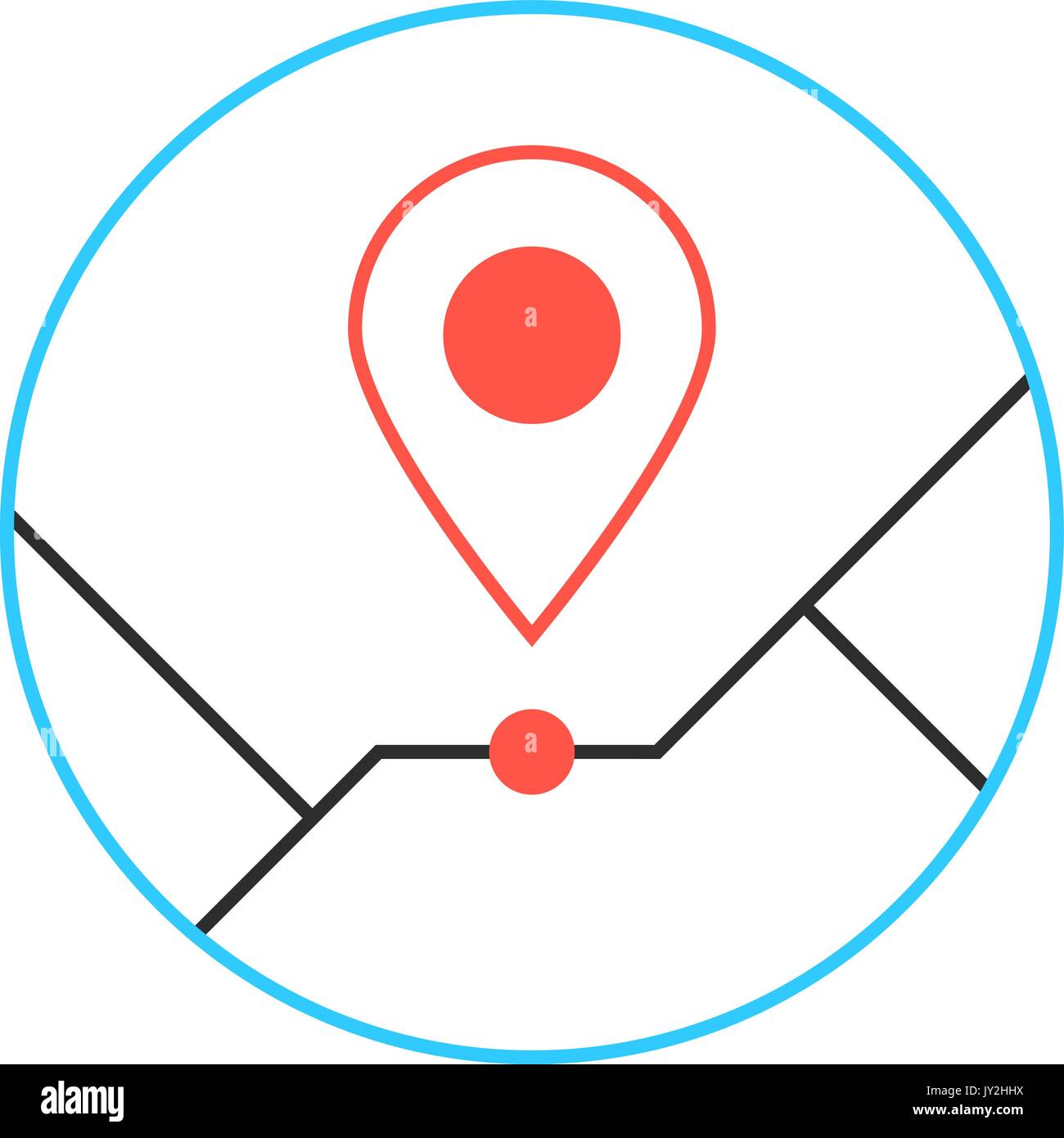 Global business icon outline Stock Vector Images - Alamy