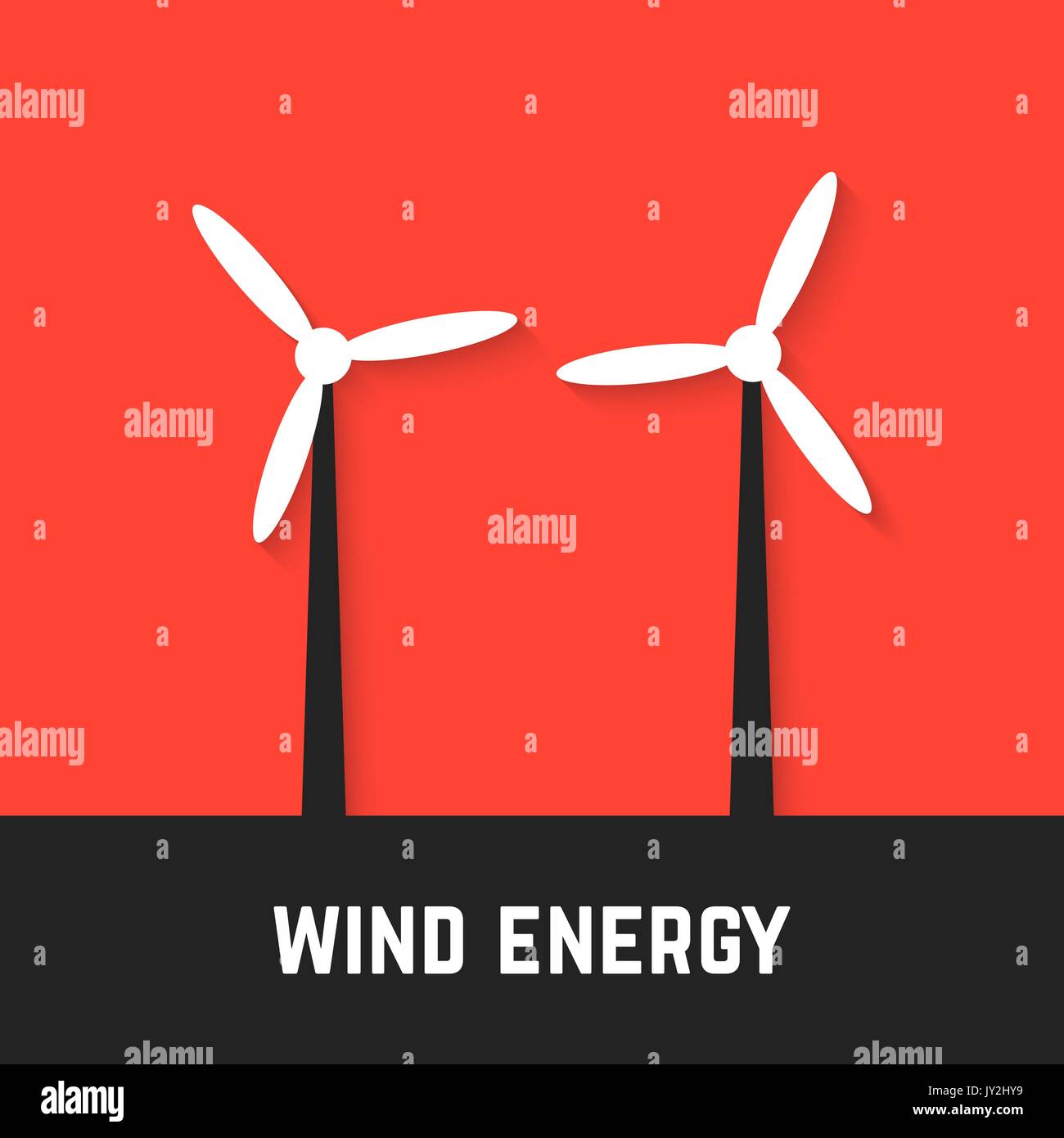 black and white wind motors on red background Stock Vector Image & Art ...