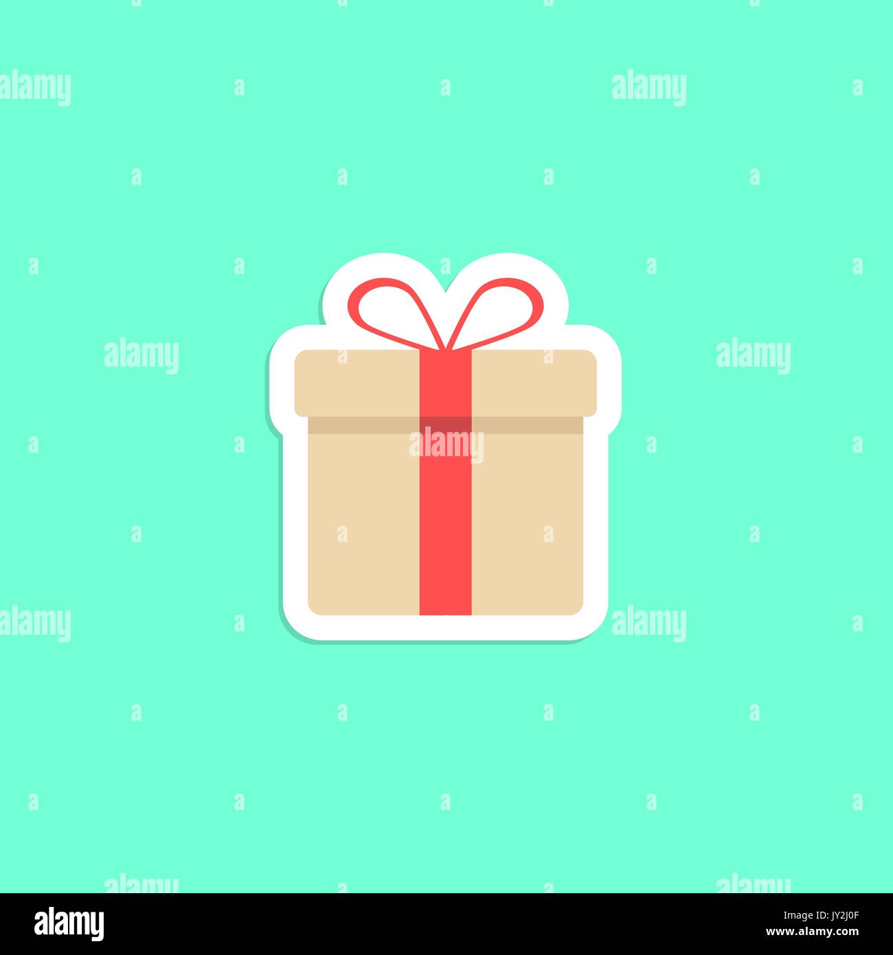 Sticker on box Stock Vector Images - Alamy