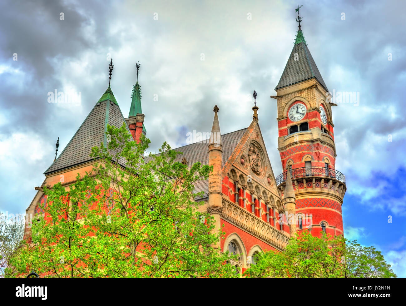 Jefferson Market Library, a public library in New York, United States ...