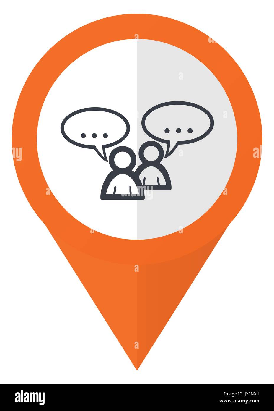 People orange pointer vector hi-res stock photography and images - Alamy