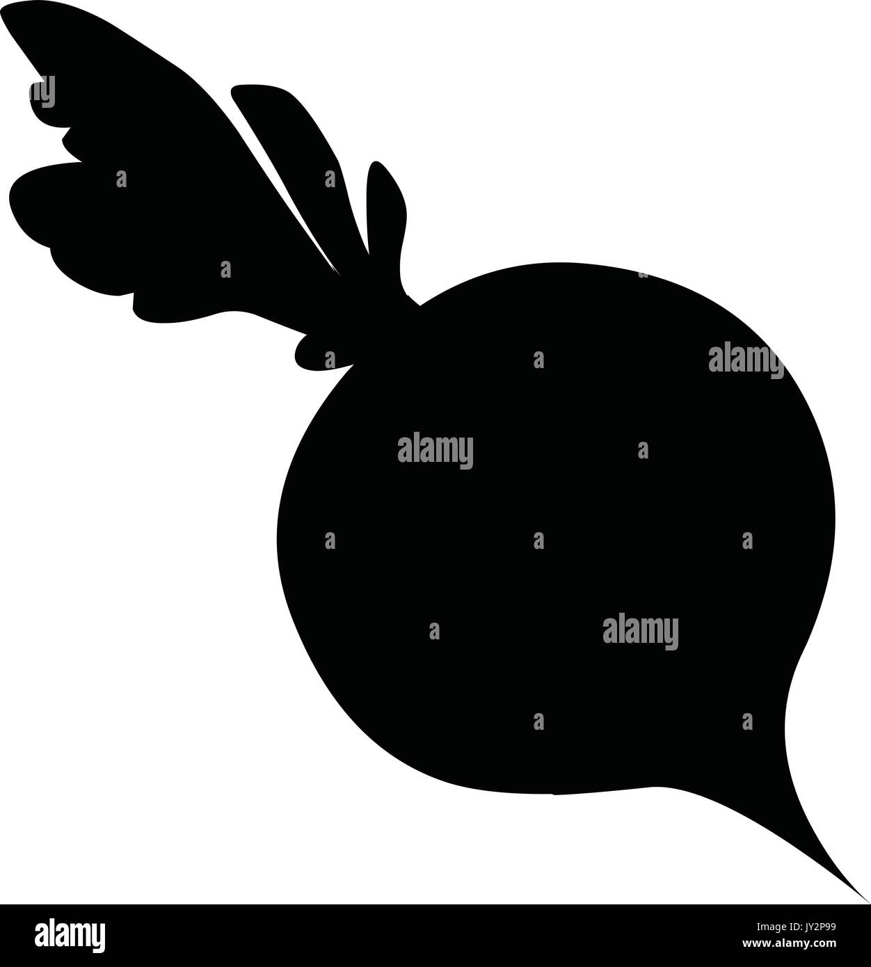 A black and white silhouette of a beetroot Stock Vector Image & Art - Alamy